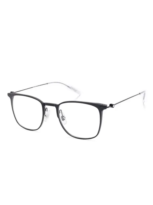 Montblanc Square-frame Eyeglasses - Black