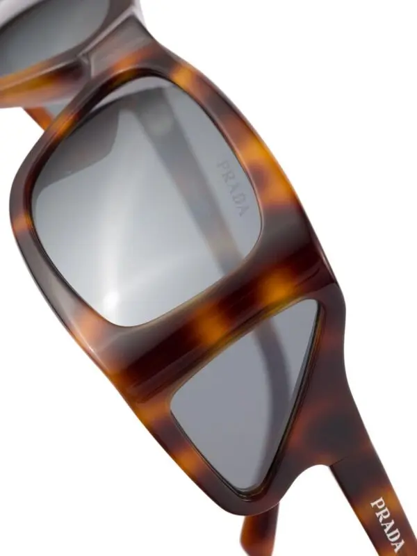 Prada Runway Rectangle-frame Sunglasses