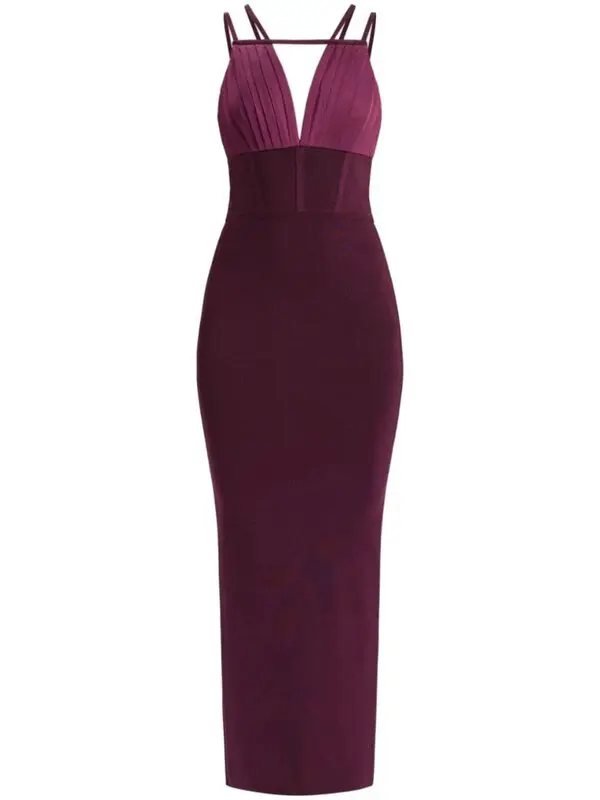 Herve Leger Sleeveless Midi Dress