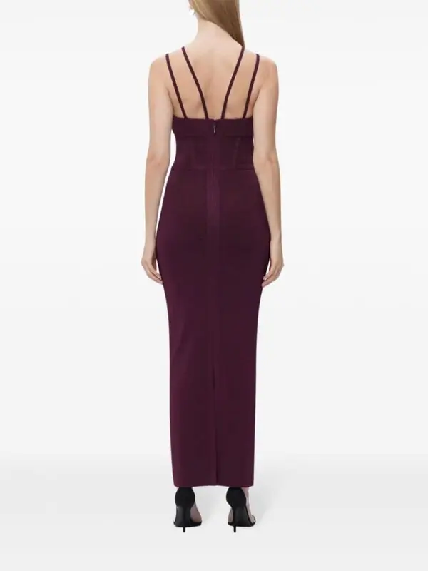 Herve Leger Sleeveless Midi Dress