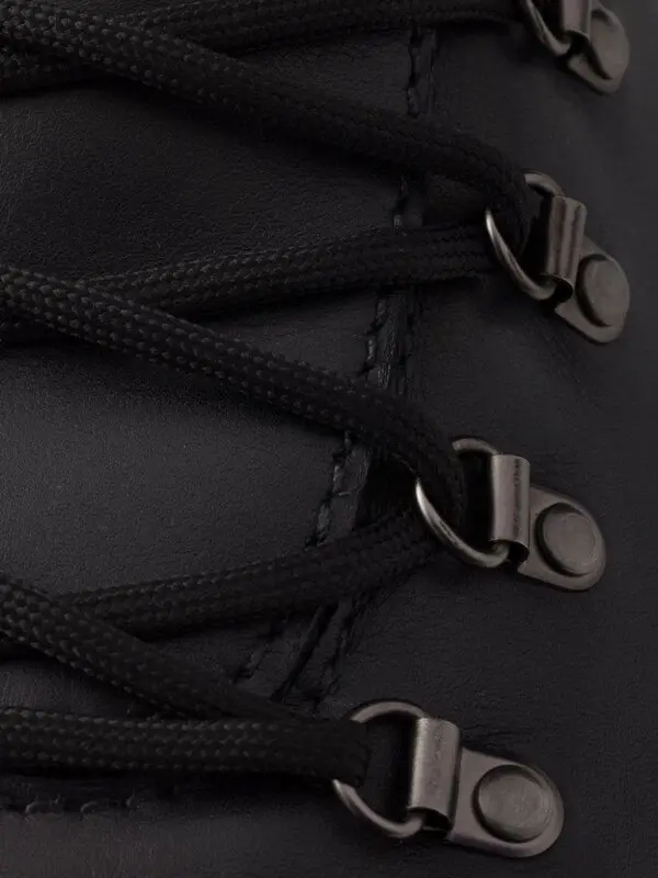 Prada Brixxen Leather Boots - Black