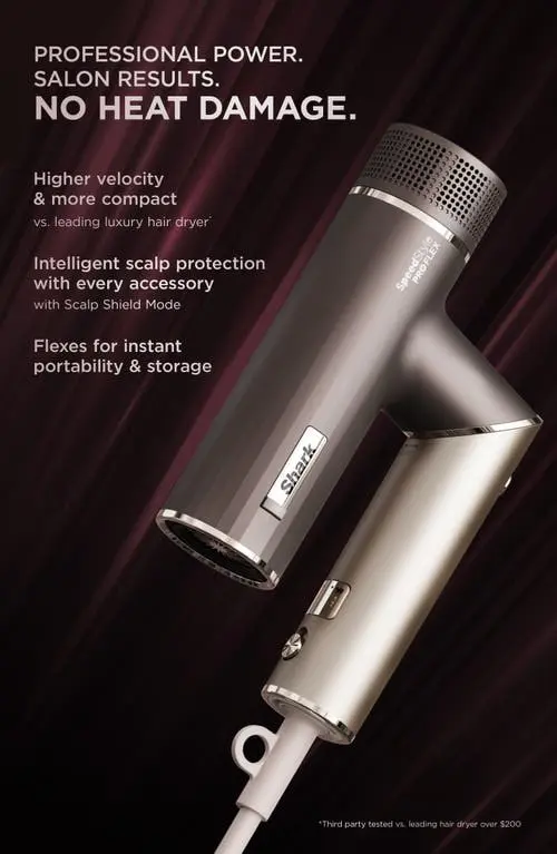SHARK Speedstyle Pro Flex Professional Performance High-velocity Hair Dryer System - Multi