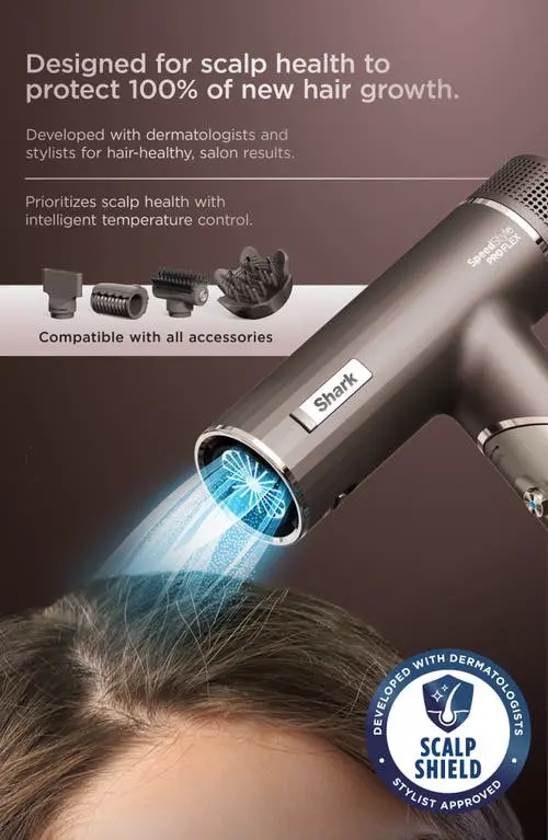 SHARK Speedstyle Pro Flex Professional Performance High-velocity Hair Dryer System - Multi
