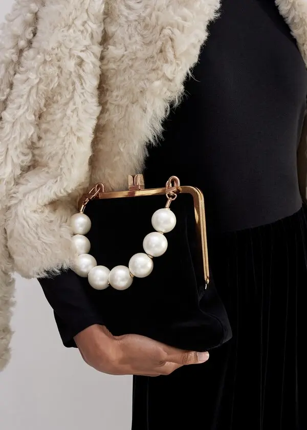 ME+EM Pearl Handle Bag