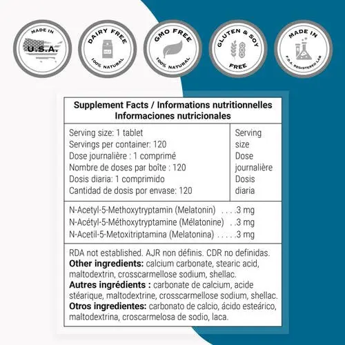SUPERSMART Melatonin 3mg