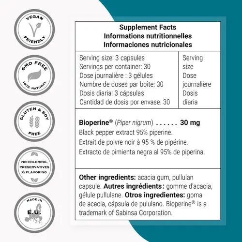 SUPERSMART Bioperine 30mg Per Day