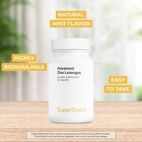 SUPERSMART Advanced Zinc Lozenges 10mg