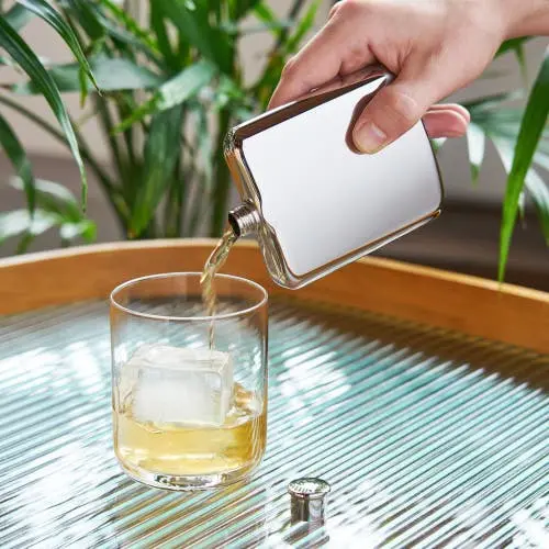 VISKI 6 Oz Flask - Silver