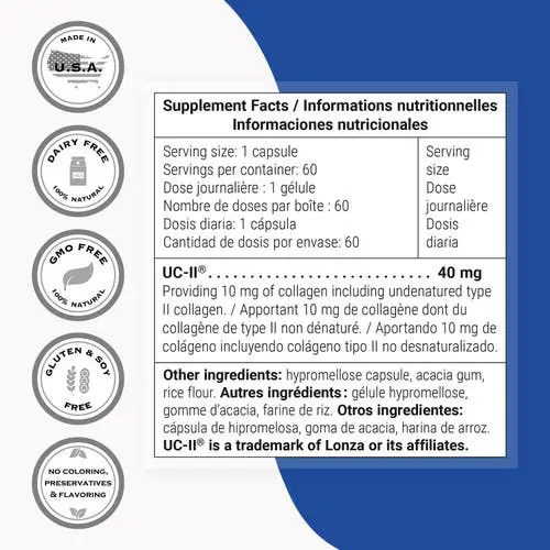 SUPERSMART Uc Ii Supplement 40mg
