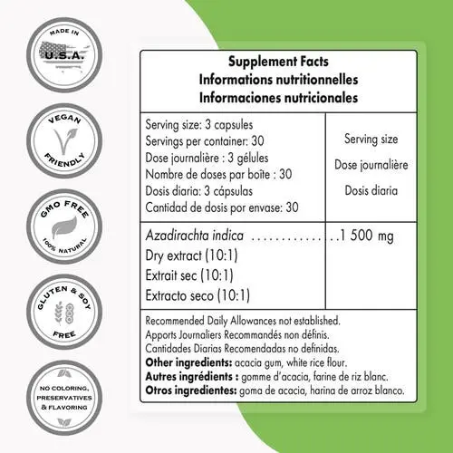 SUPERSMART Neem Extract 1500mg Per Day