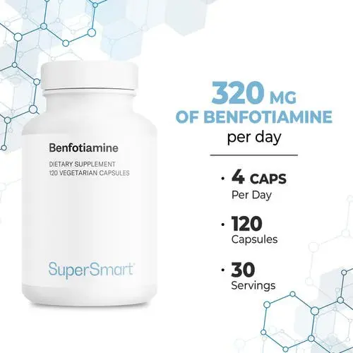 SUPERSMART Benfotiamine 320mg Per Day