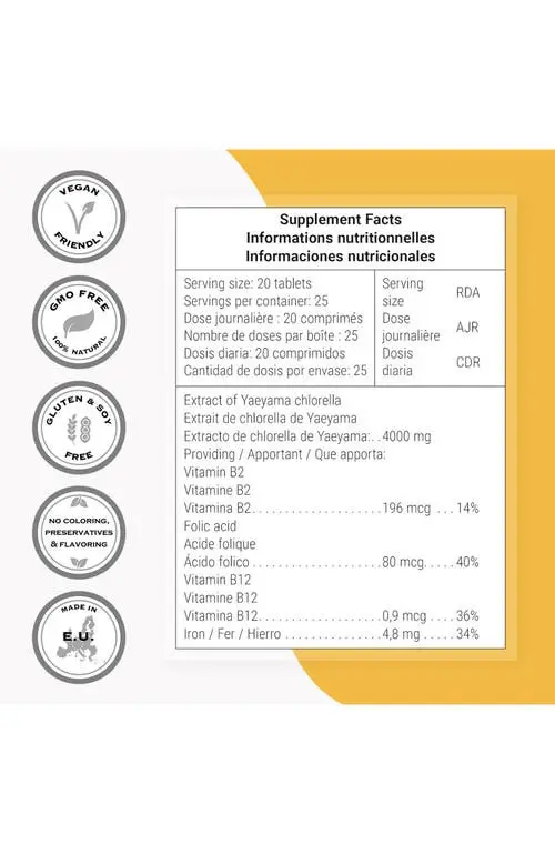 SUPERSMART Chlorella Supplement 4g