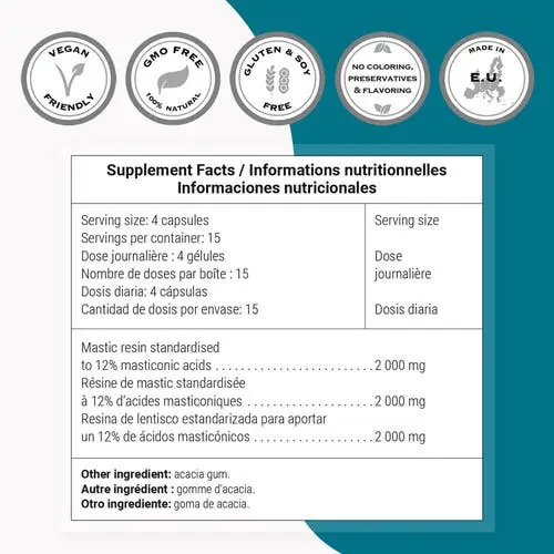 SUPERSMART Mastic Gum Supplement 2000mg