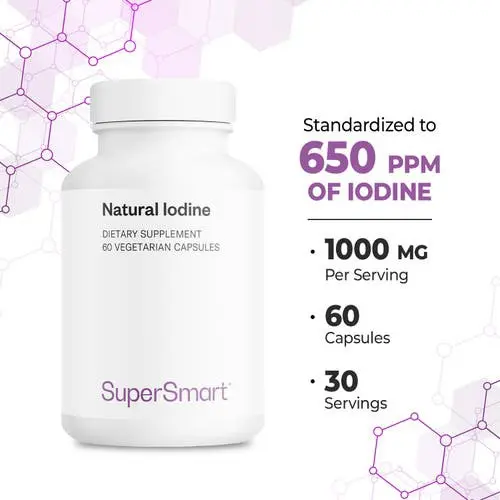 SUPERSMART Natural Iodine 1000mg