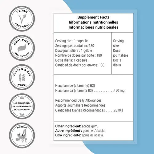 SUPERSMART Niacinamide Supplement 2000mg