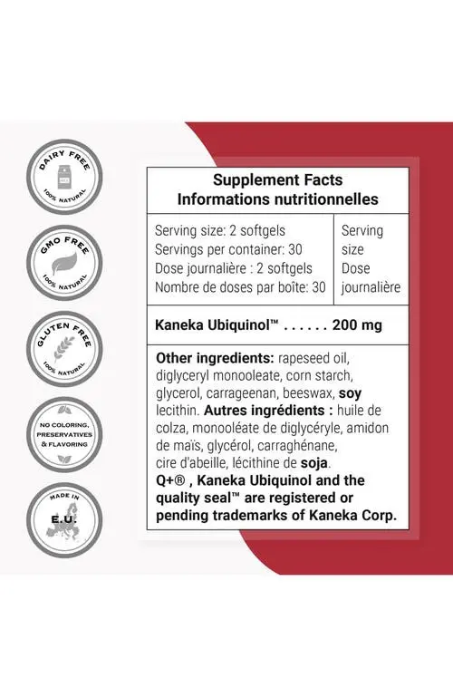 SUPERSMART Ubiquinol™ 200mg Per Day