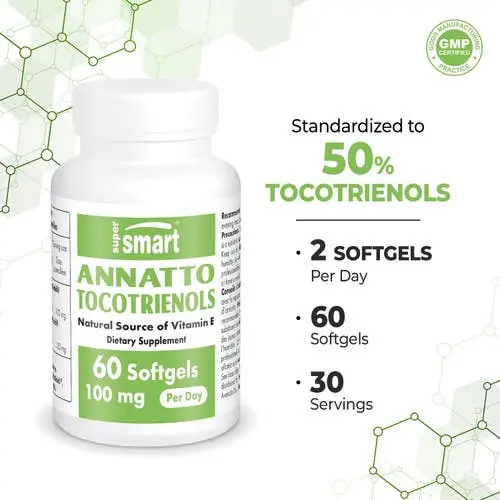 SUPERSMART Annatto Tocotrienols 100mg