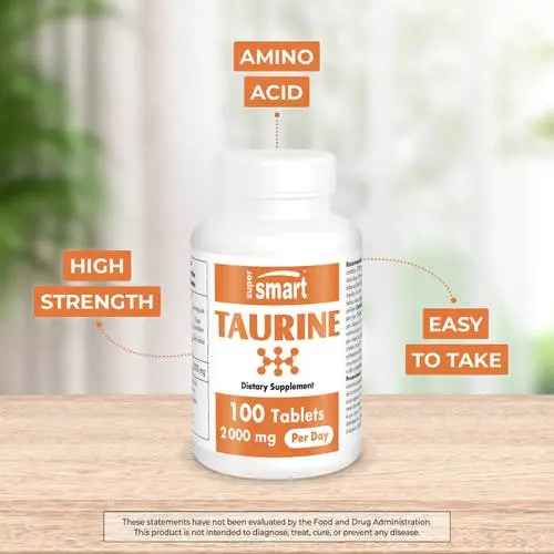 SUPERSMART Taurine Supplement 2000mg