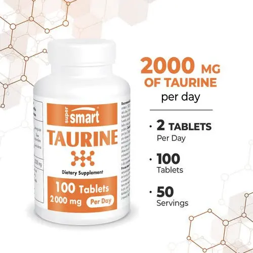 SUPERSMART Taurine Supplement 2000mg