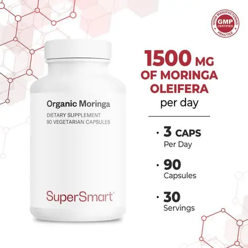 SUPERSMART Organic Moringa 1500mg