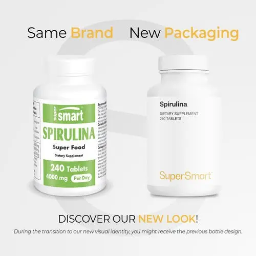 SUPERSMART Spirulina 4000mg Per Day