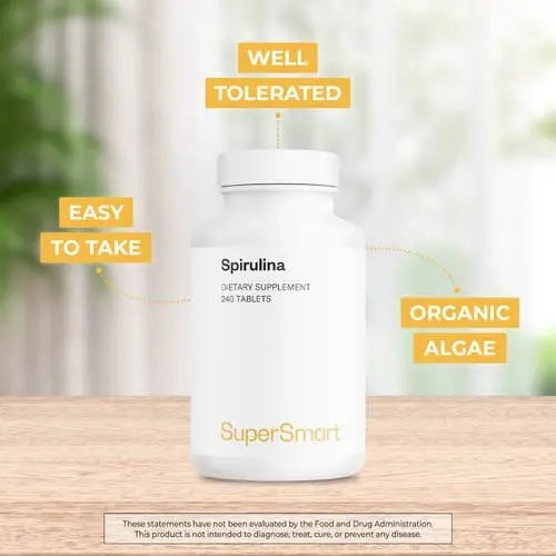 SUPERSMART Spirulina 4000mg Per Day