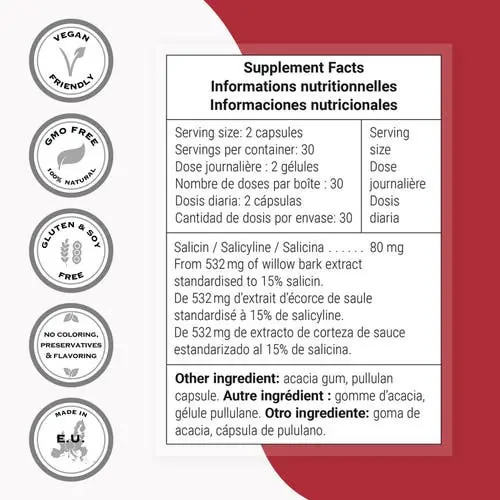 SUPERSMART Willow Bark Extract 530mg
