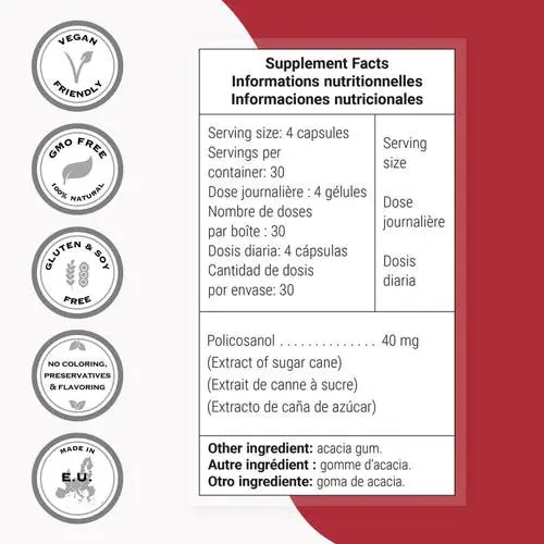 SUPERSMART Policosanol 40mg Per Day