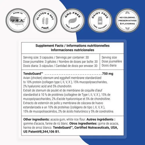 SUPERSMART Tendo-fix 750mg Per Day