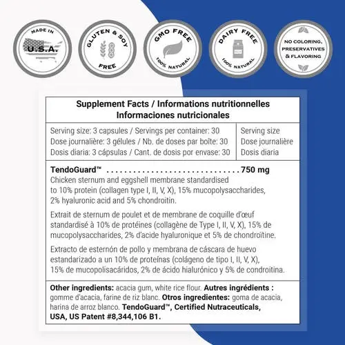 SUPERSMART Tendo-fix 750mg Per Day