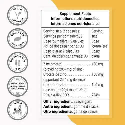 SUPERSMART Zinc Orotate Supplement