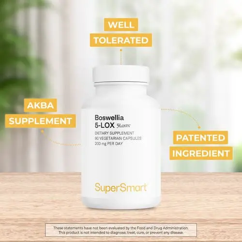 SUPERSMART Boswellia 5-lox 200 Mg Per Daywith Boswellia Serrata Extract