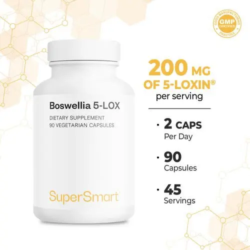 SUPERSMART Boswellia 5-lox 200 Mg Per Daywith Boswellia Serrata Extract