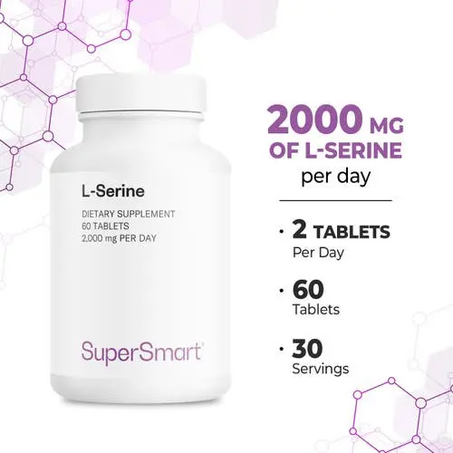 SUPERSMART L-serine Supplement 2000mg