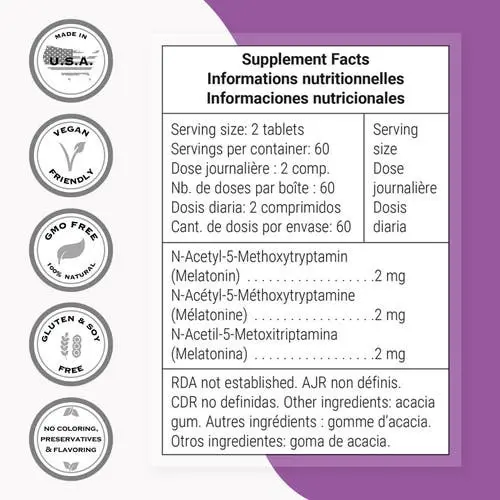 SUPERSMART Melatonin 2mg Per Day