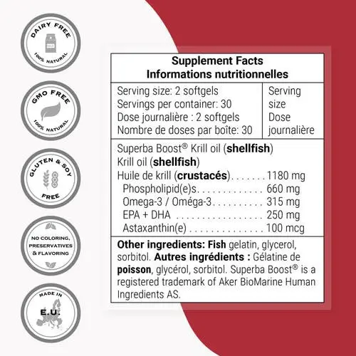SUPERSMART Krill Oil Supplement 1180mg