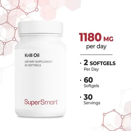SUPERSMART Krill Oil Supplement 1180mg