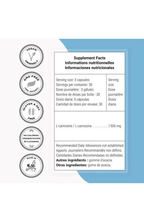 SUPERSMART Carnosine 1500mg Per Day
