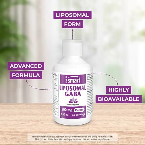 SUPERSMART Liposomal Gaba 500mg Per Day