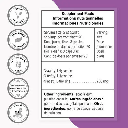 SUPERSMART N-acetyl L-tyrosine Supplement
