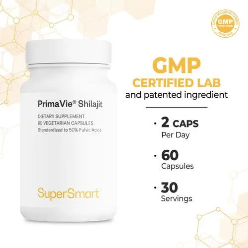 SUPERSMART Super Shilajit 500mg Per Day