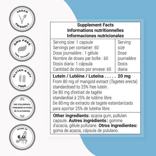 SUPERSMART Lutein 20mg Per Day