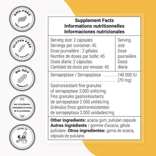 SUPERSMART Serrapeptase 120000iu