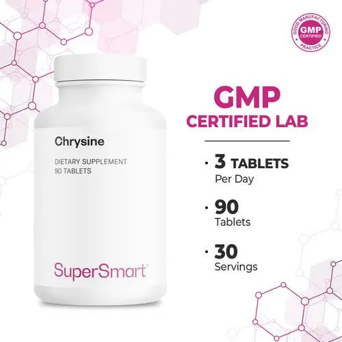 SUPERSMART Chrysin Supplement 1500mg