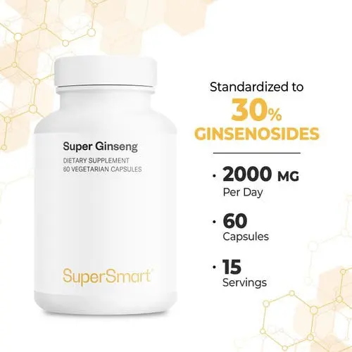 SUPERSMART Ginseng 30% 2000mg Per Day