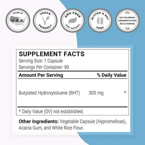 SUPERSMART Bht Supplement 300mg Per Day