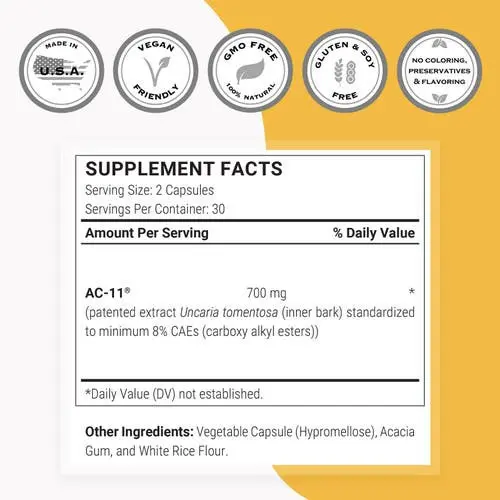 SUPERSMART Ac-11 700mg Cat's Claw Extract