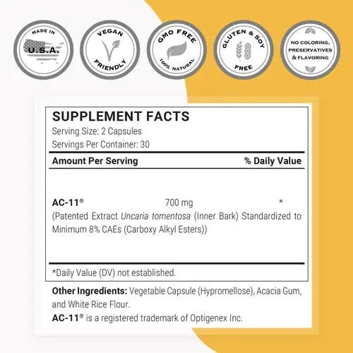 SUPERSMART Ac-11 700mg Cat's Claw Extract