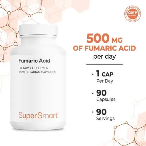 SUPERSMART Fumaric Acid 500mg Per Day