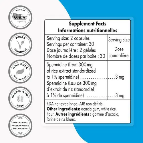 SUPERSMART Spermidine 3mg Per Day